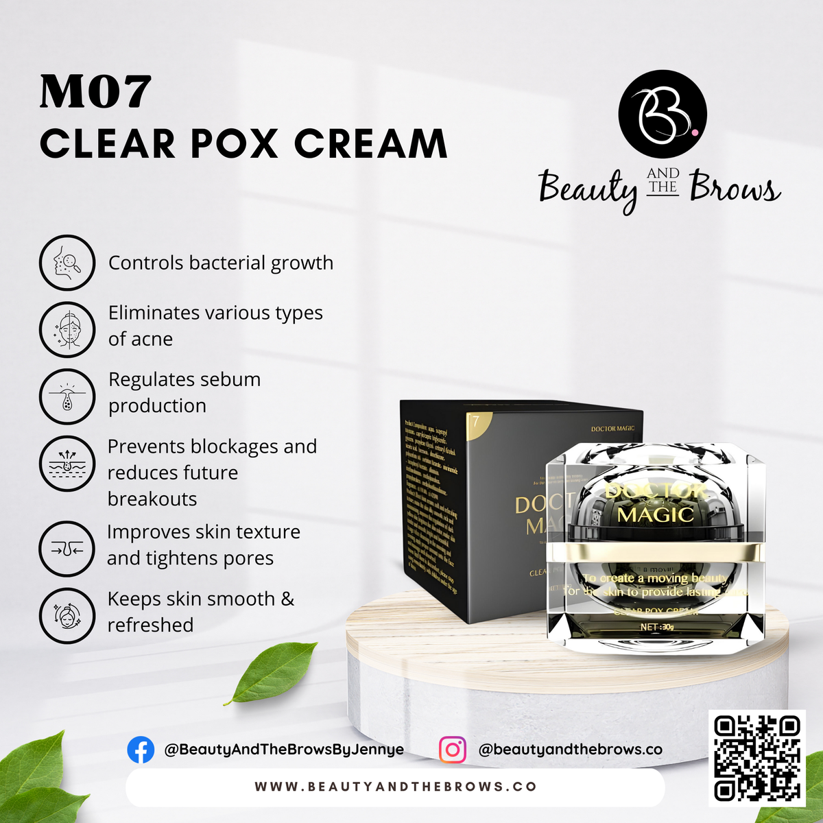 Doctor Magic M07 - Clear POX Cream | Beauty and the Brows
